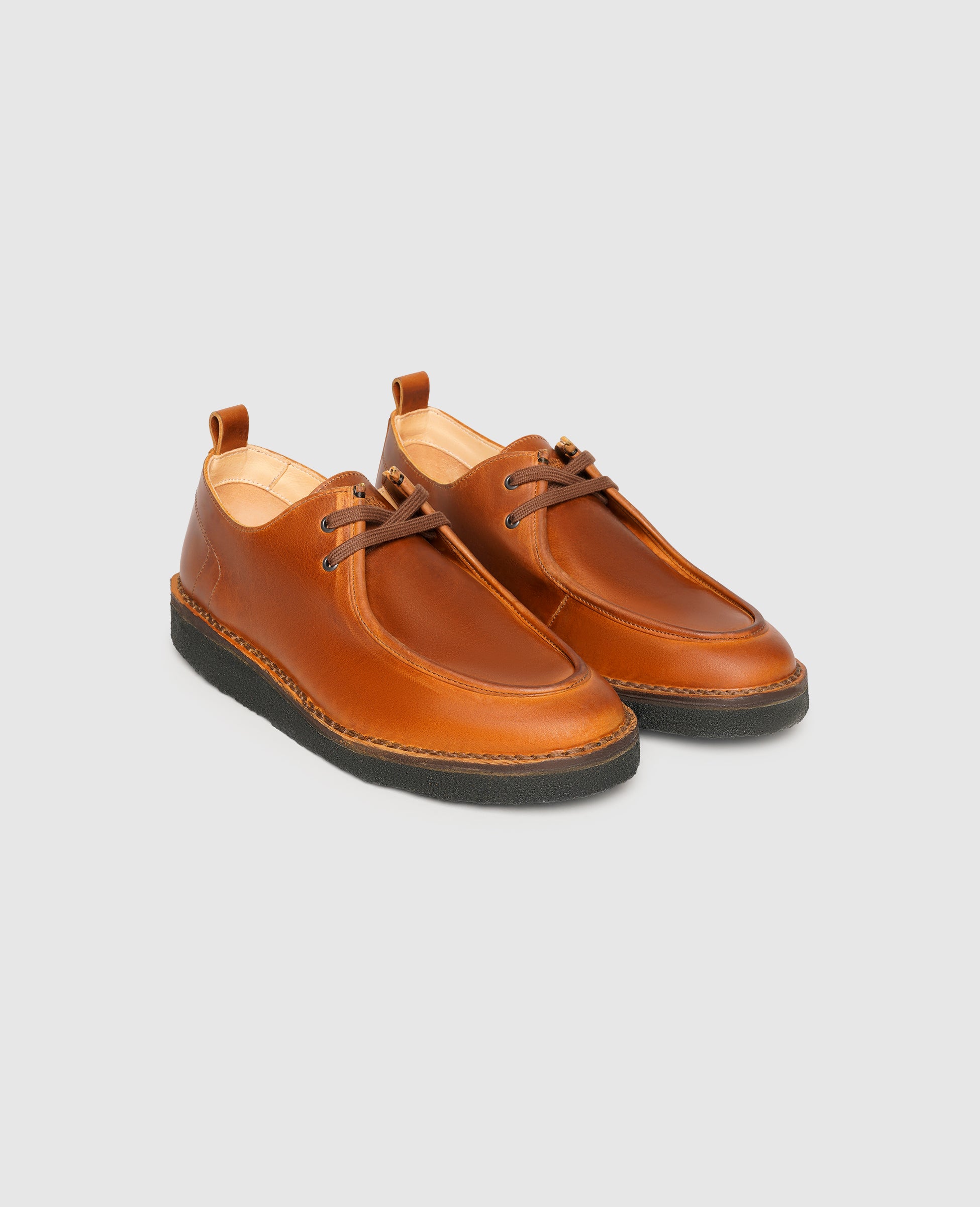 Classic Norwegian men's shoes with stable crepe sole | Shoepassion